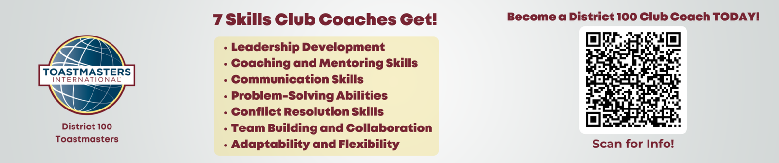 District 100 Toastmasters – Serving Southern California and the World!