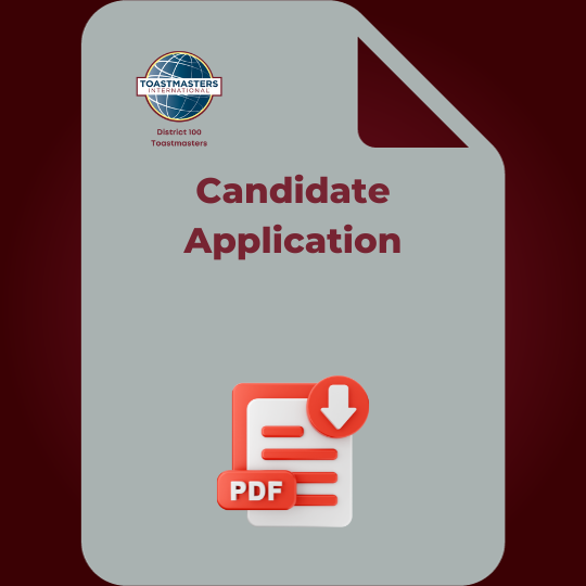 Leadership Opportunities - District 100 Toastmasters