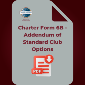 Club Building Guide - District 100 Toastmasters